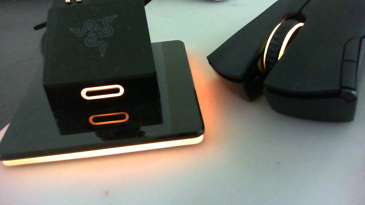 The razer mamba 2012(4g) has change a LED with dock. - YouTube