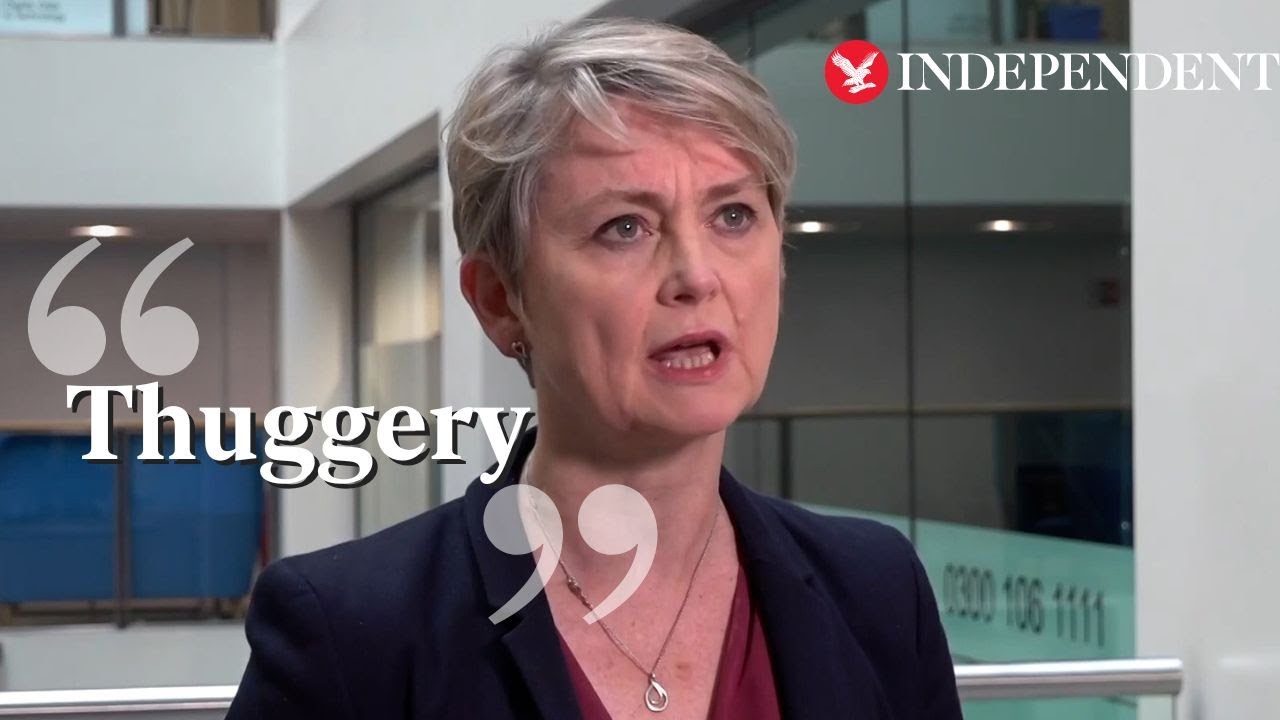 Home secretary warns protesters involved in ‘violent thuggery’ will ...