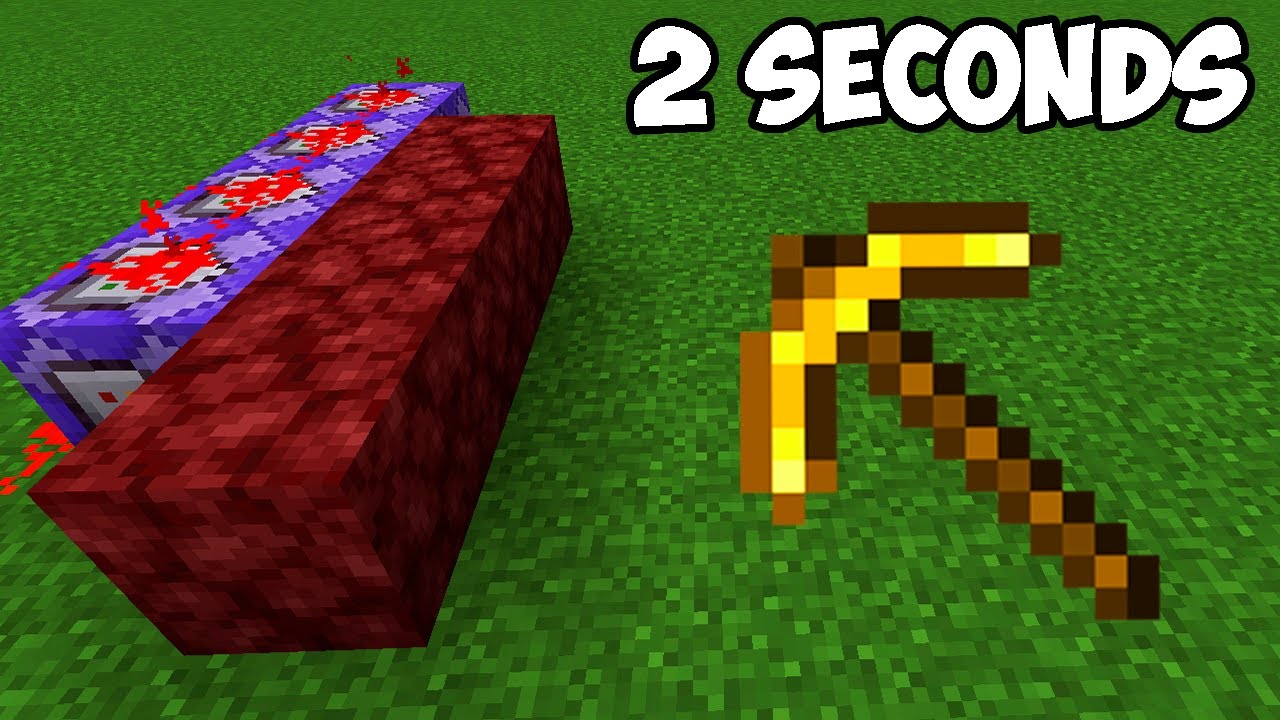 how to break pickaxe in 2 seconds ? - YouTube