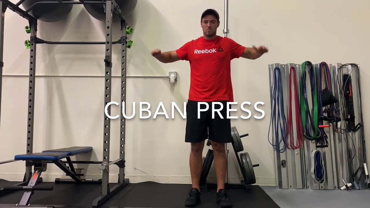 Shoulder Mobility: Standing Cuban Press - YouTube