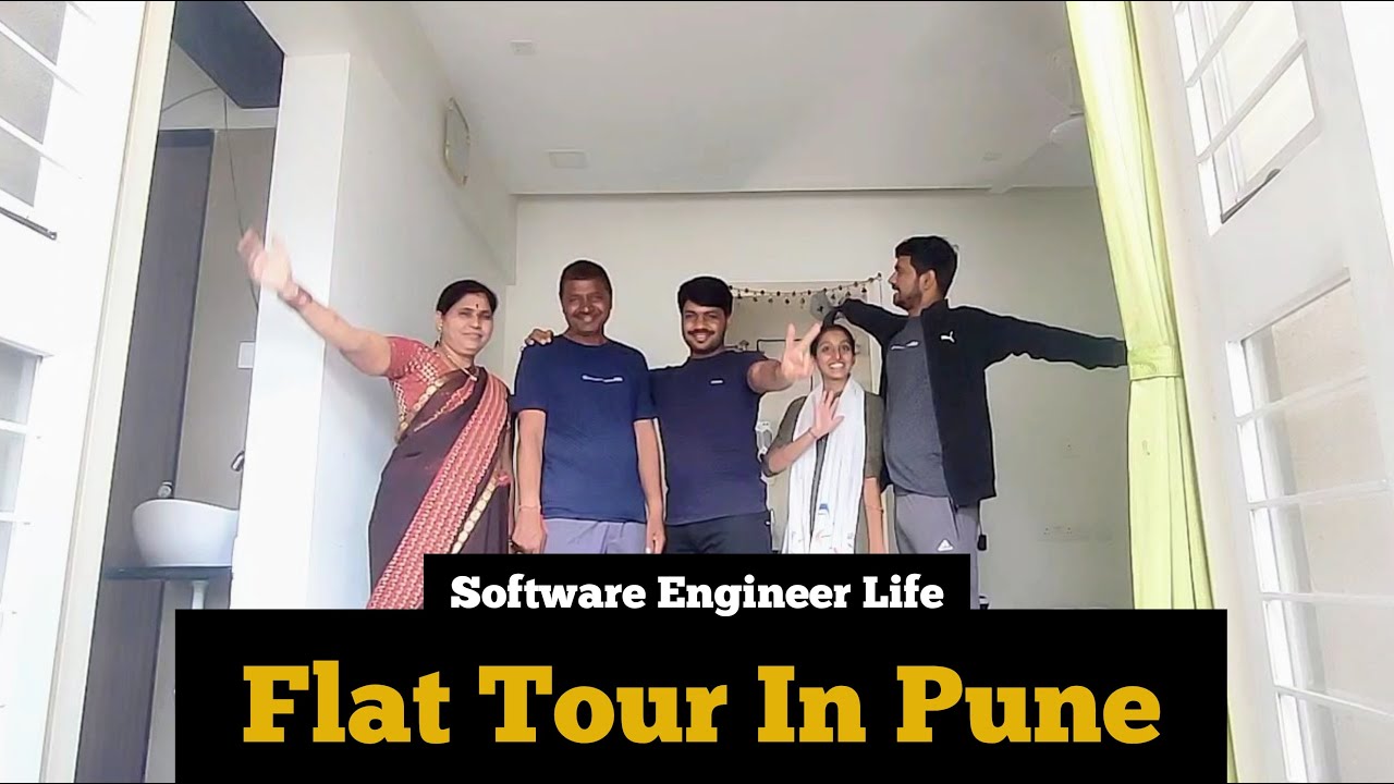 Our Flat Tour In Pune 🙋‍♂️ Software Engineer Life In Pune Hinjewadi IT ...