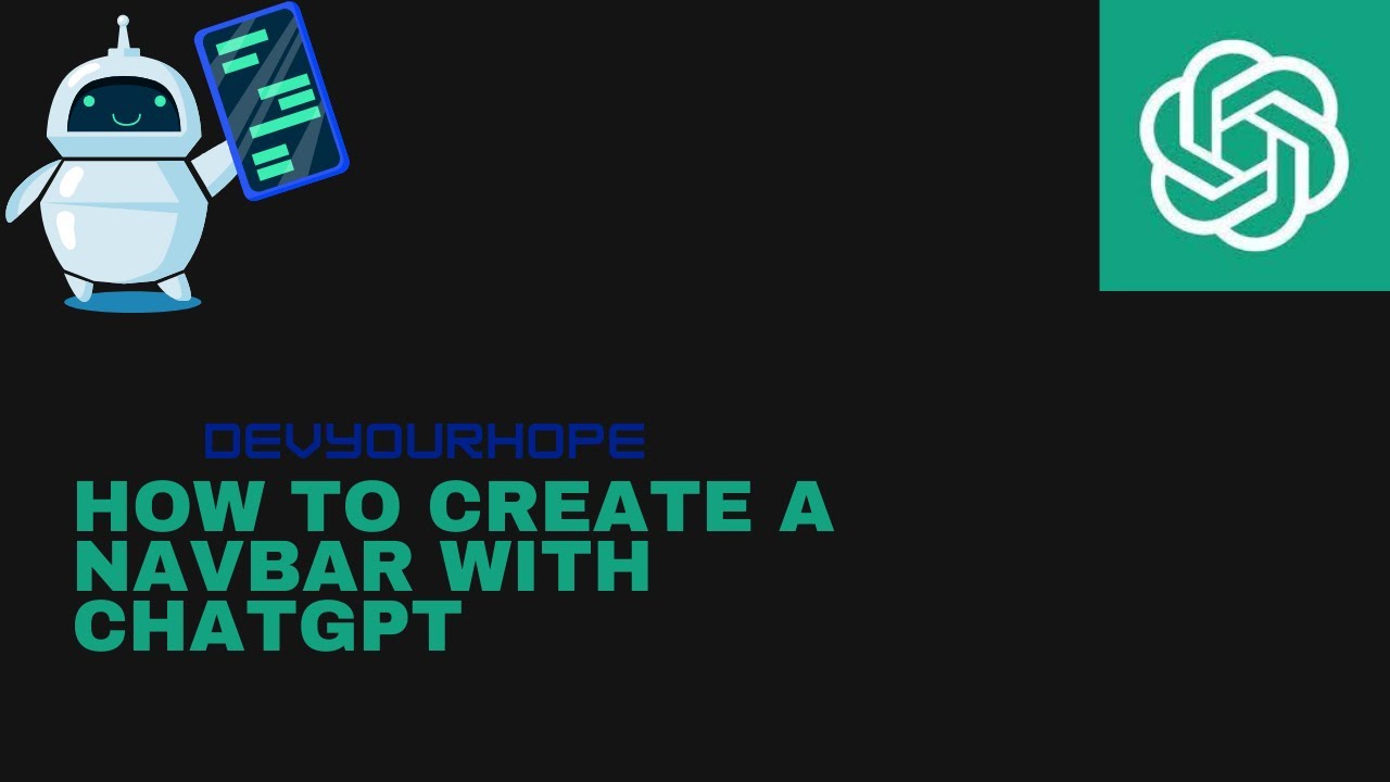 How To Create A Navbar With ChatGPT - YouTube