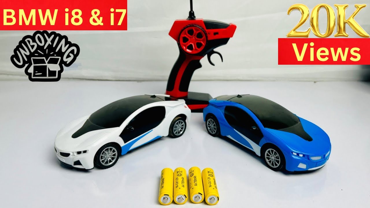 Remote control BMW i8 car unboxing Radio control Rc BMW i7 unboxing BMW ...