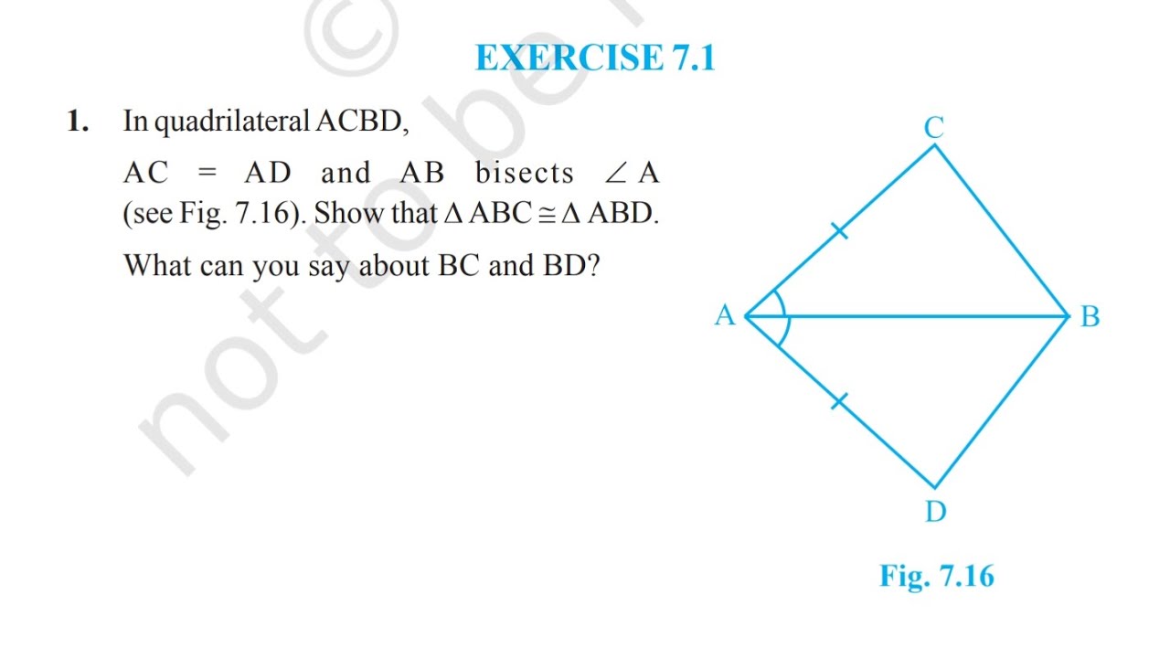 Class 9th Maths Congruent Triangle @uniqueacademicmaths - YouTube