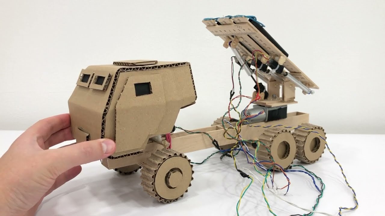 How to Make RC Missile Launcher Truck M142 HIMARS From Cardboard - YouTube
