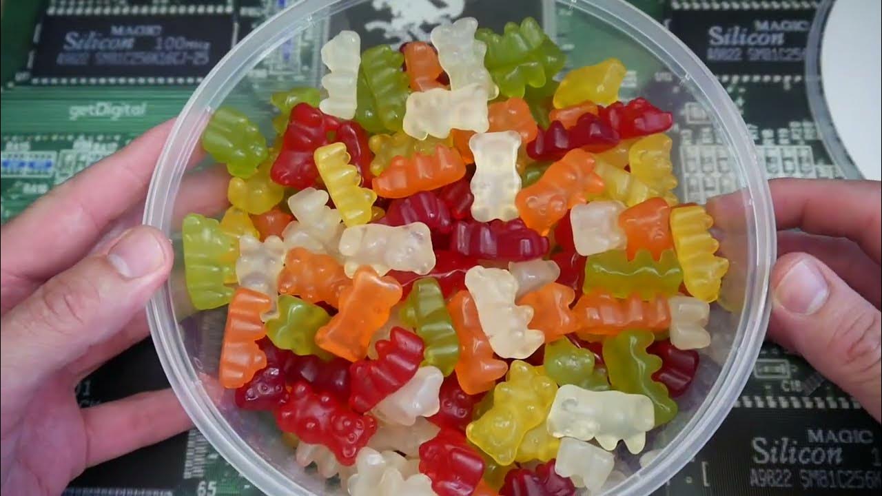 Nahrungsmittel Unboxing 492 : Sweet Corner Mega Veggie Bears 🐻 NEUE Fruchtgummi Bärchen aus dem ...