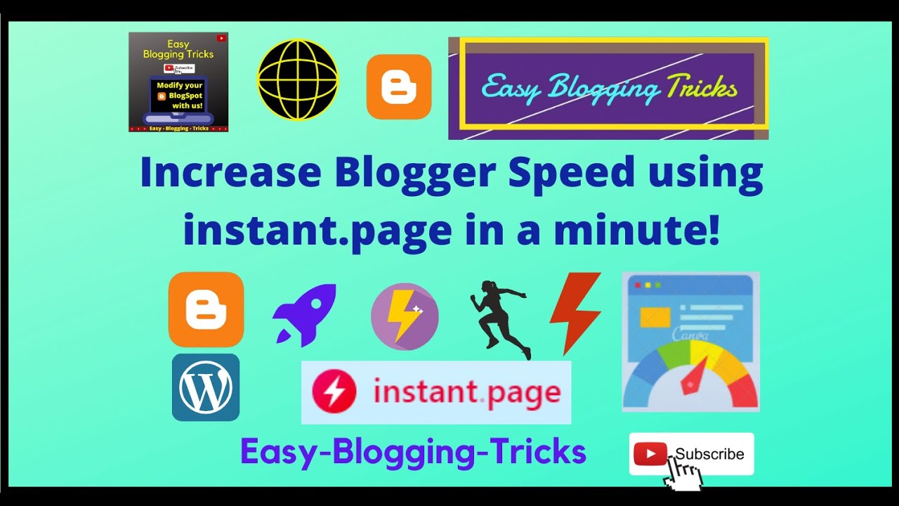How To Increase The Blogger Site Speed Performance Using Instant page how-to-increase-the-blogger-site-speed-performance-using-instant-page
