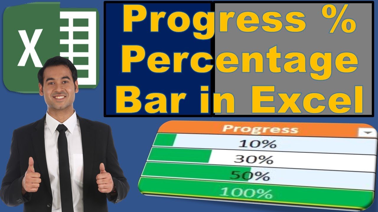 Progress Bar In Excel Cells Conditional Formatting V005 YouTube Progress Bar In Excel Cells Conditional Formatting V005 YouTube