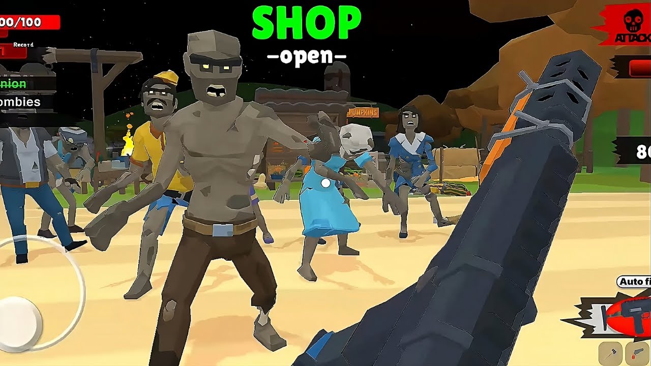 Zombie Ranch Simulator - Uzi Gun vs Zombies - Android Gameplay - YouTube