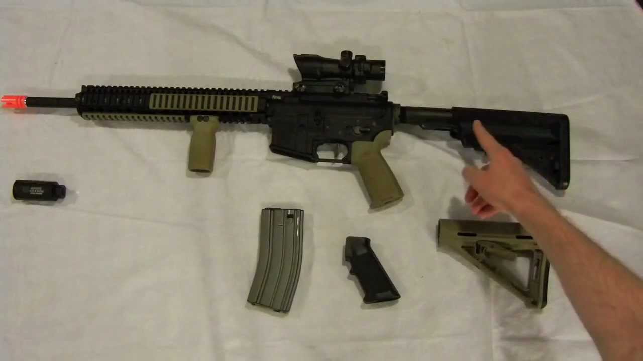 Socom Gear VFC Vickers M4 airsoft Rifle Review - YouTube
