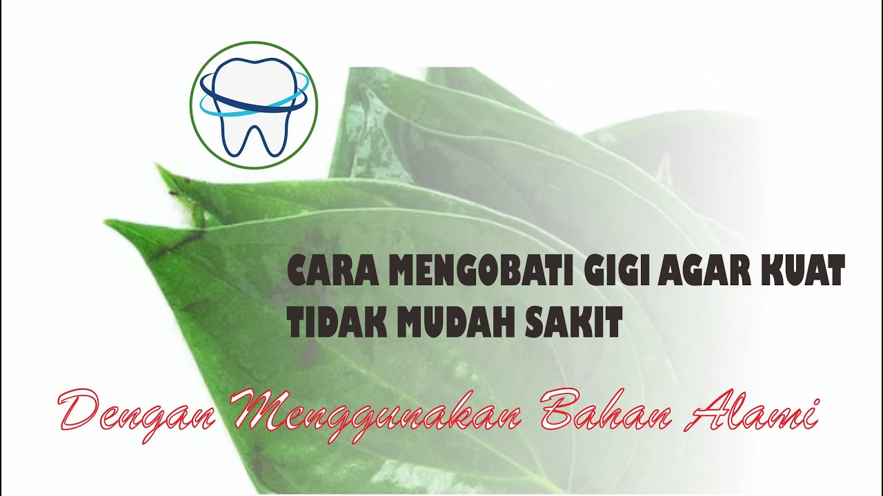 Cara Agar Gigi Kuat Tidak Mudah Sakit Gigi, Menggunakan Bahan Alami ...