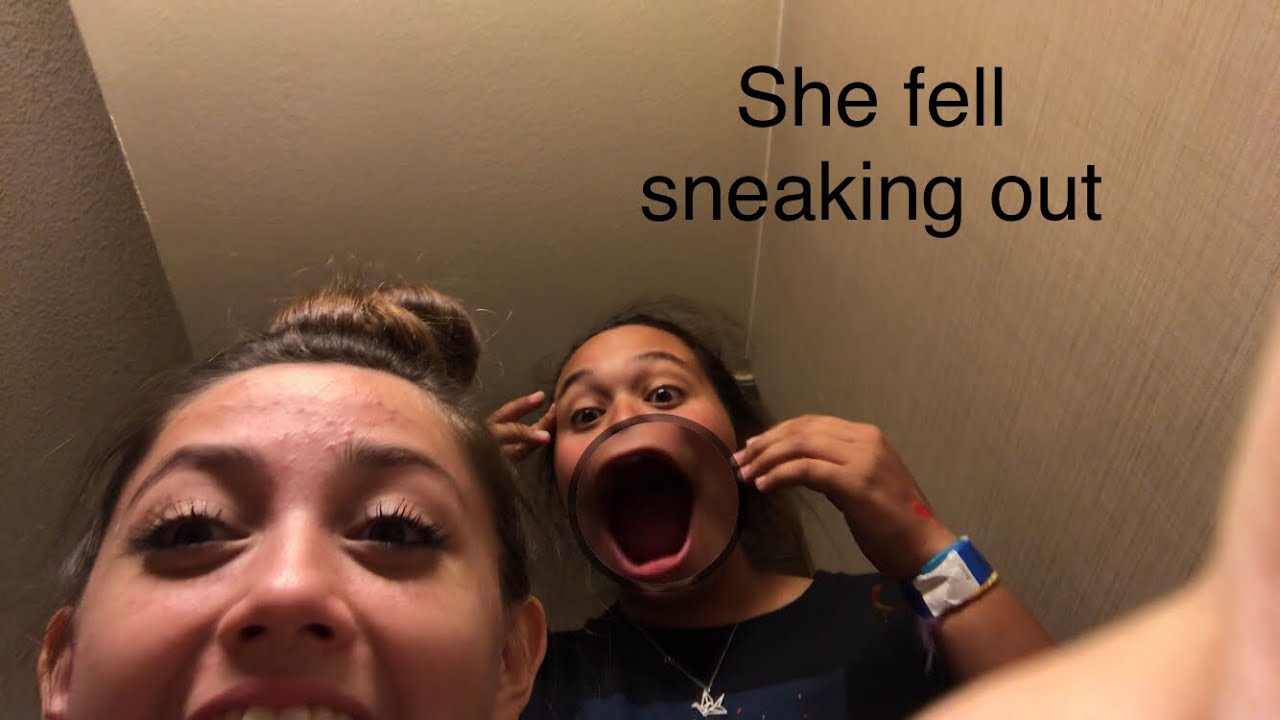 WE ALMOST GOT CAUGHT SNEAKING OUT OF OUR HOTEL ROOM - YouTube