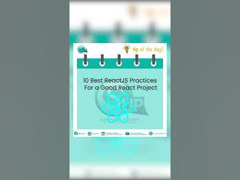 Tip of the day💡10 Best ReactJS practices for a good React Project ...