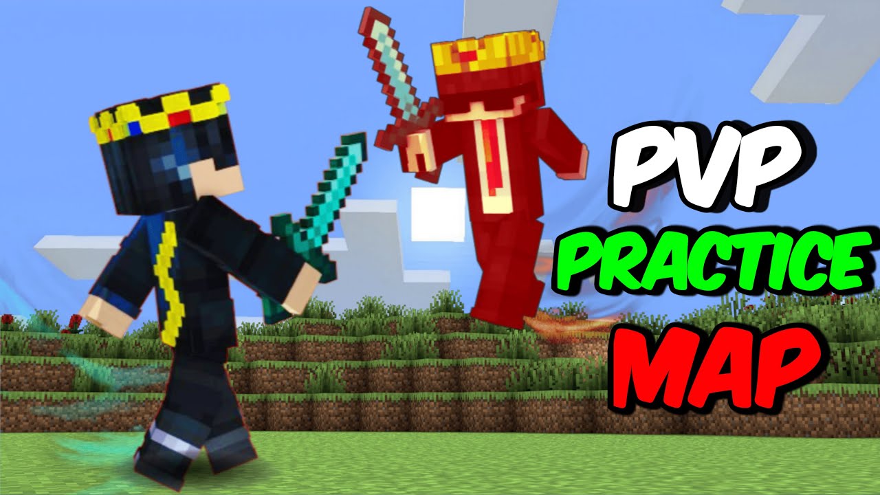 BEST PVP Practice MAP for MINECRAFT MCPE🔥 || PE PvP Practice MAP - YouTube