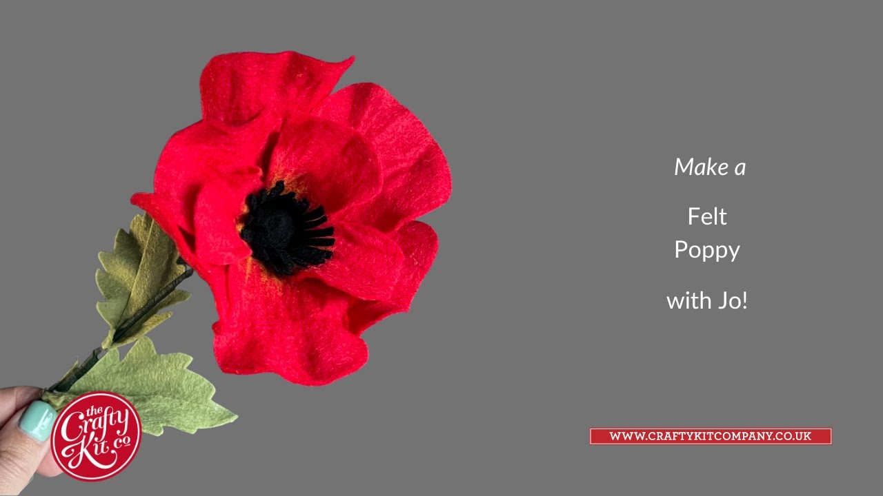 Make a Felt Poppy! - YouTube