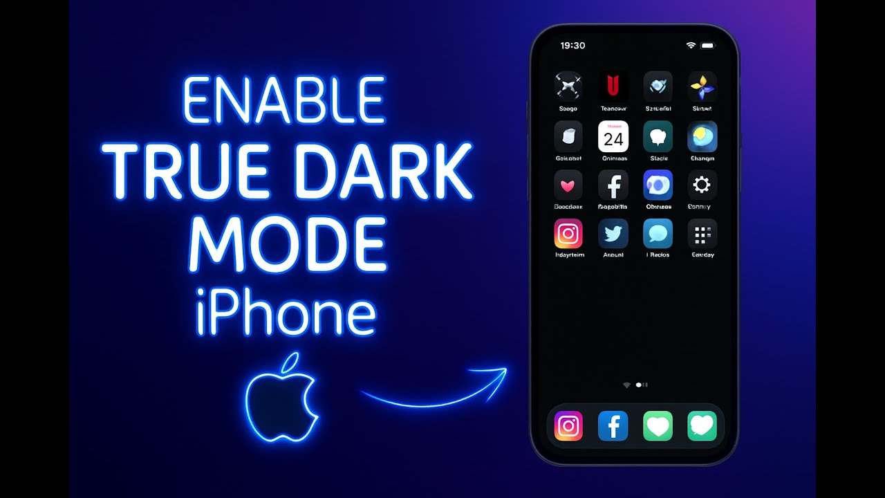 "How to Enable TRUE Dark Mode on iPhone 🔥 (iOS 18 Easy Guide)" - YouTube