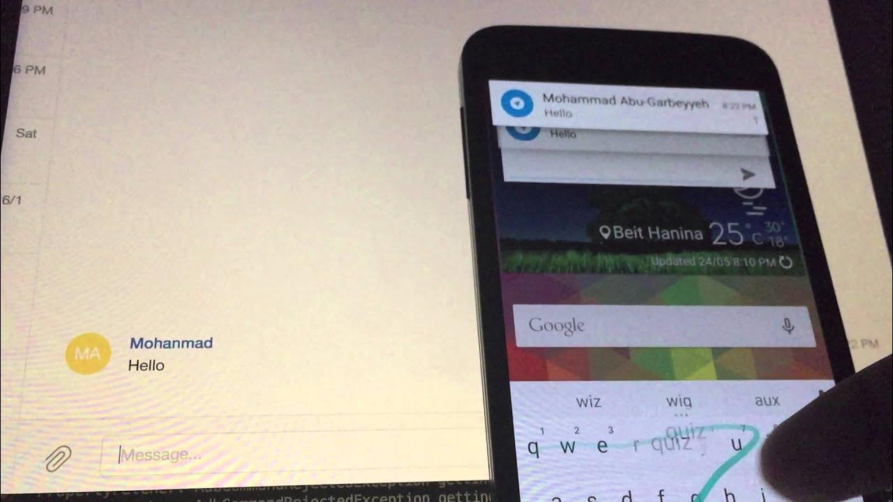 Heads Up Notification Quick Replies on Android - YouTube