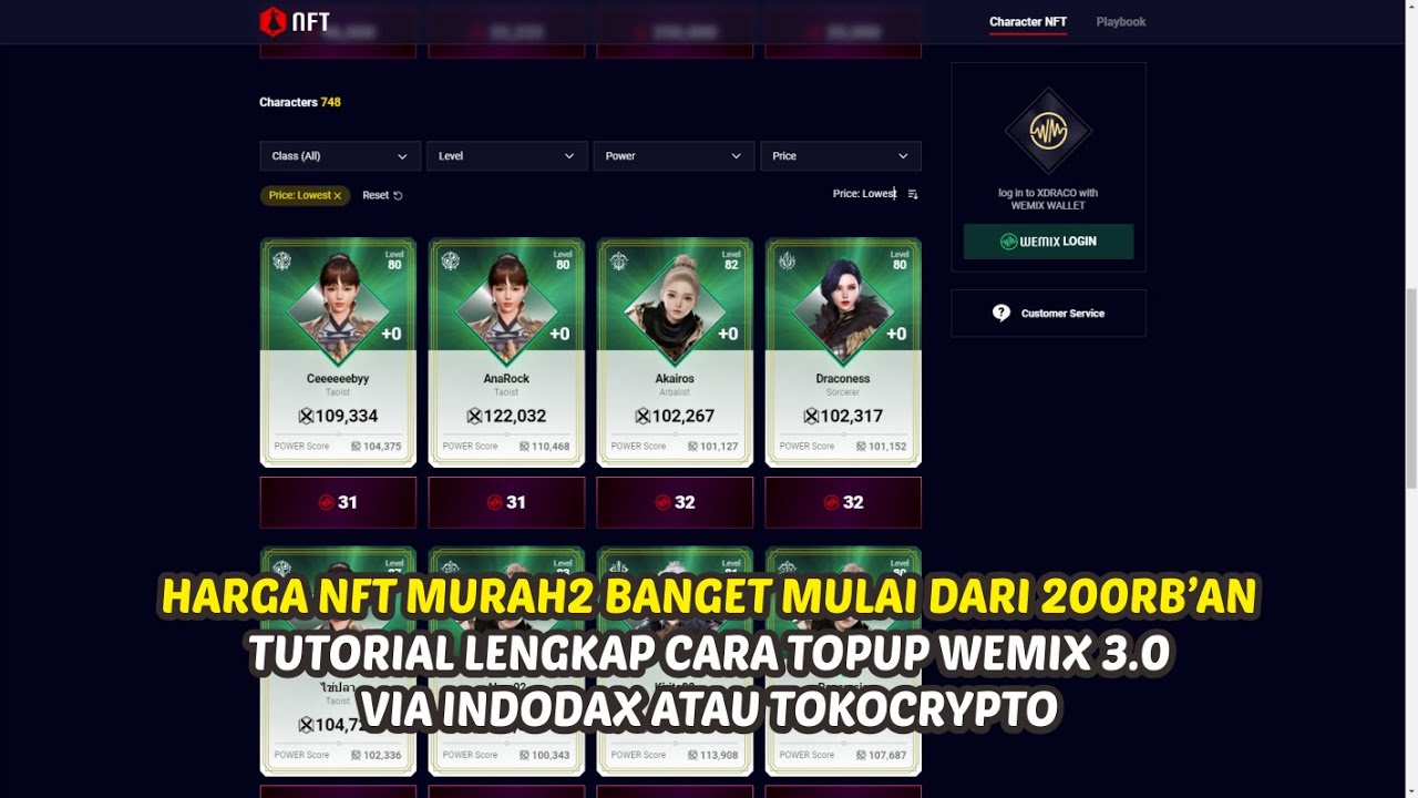 [MIR4 Global] Tutorial Lengkap Cara Topup Wemix 3 0 dari Indodax dan Tokocrypto - YouTube