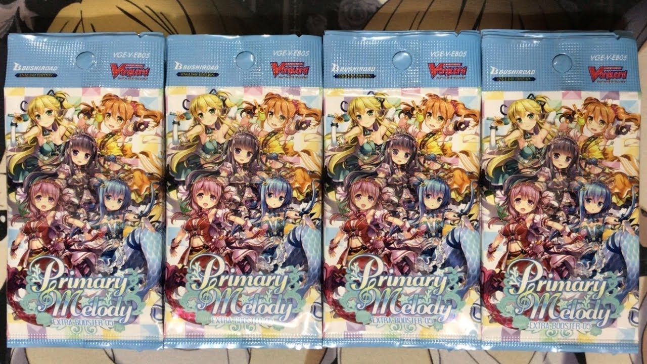 Opening My Cardfight Vanguard Primary Melody Sneak Preview Booster ...