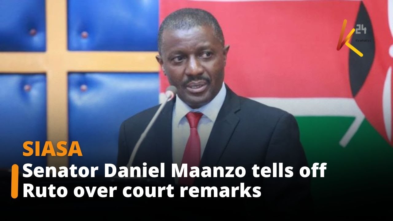 Senator Daniel Maanzo tells off Ruto over court remarks - YouTube