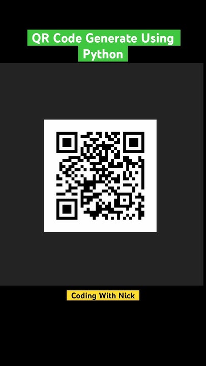 Qr Code Generate Using Python Python Coding Programming Shorts Htmlcss Code Javascript
