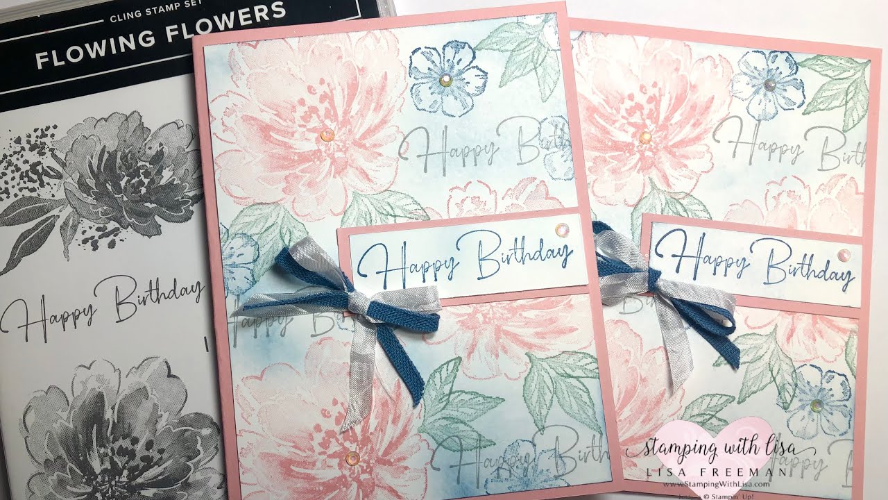 Collage Technique with the Flowing Flowers Set! - YouTube