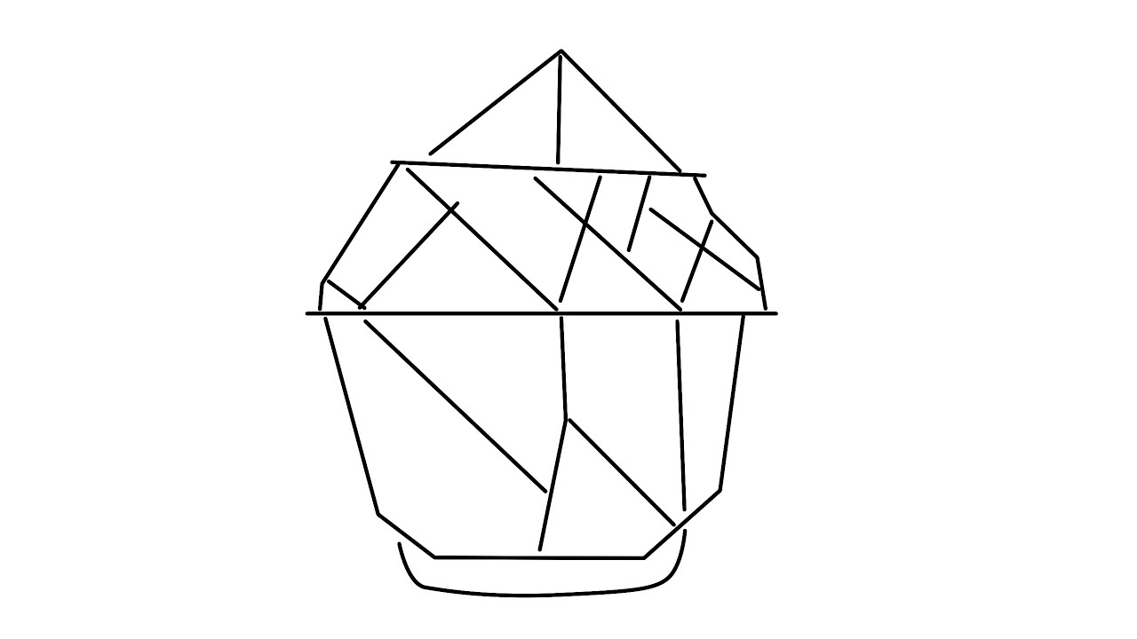 How to draw crystal step by step for beginners - YouTube