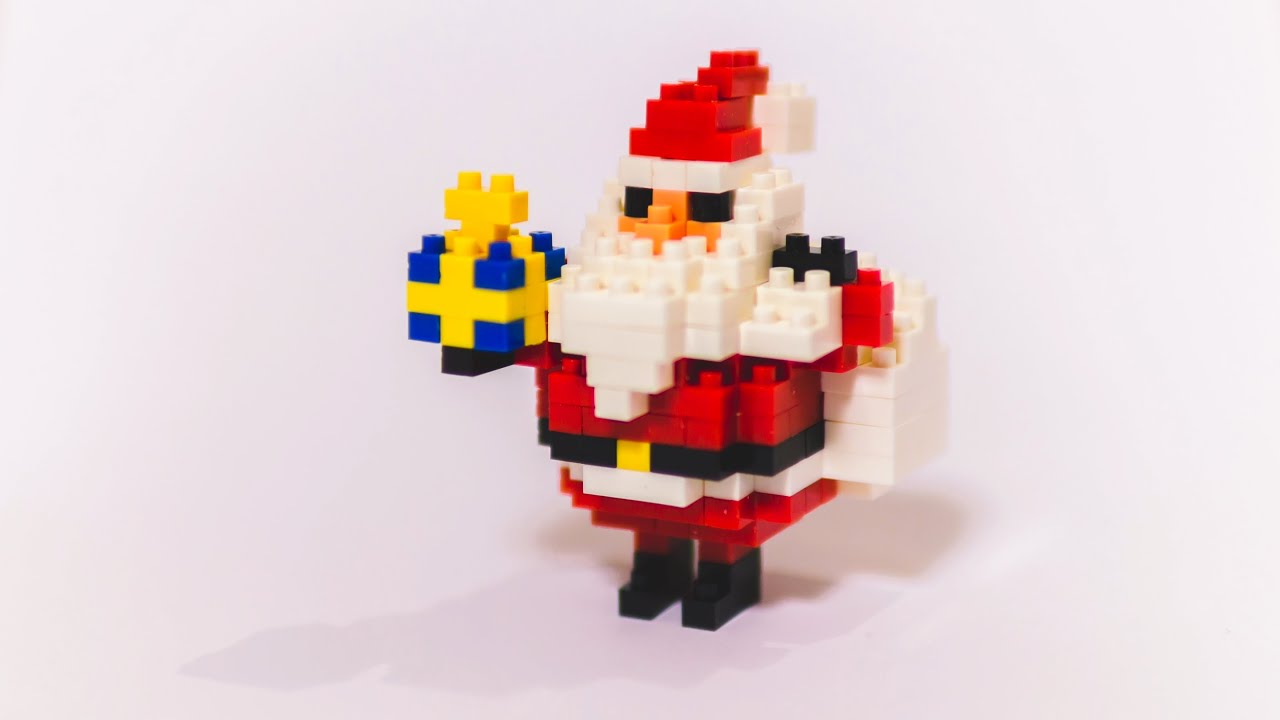 Santa Claus NANOBLOCK in 4K | 산타 할아버지 나노블럭 - YouTube