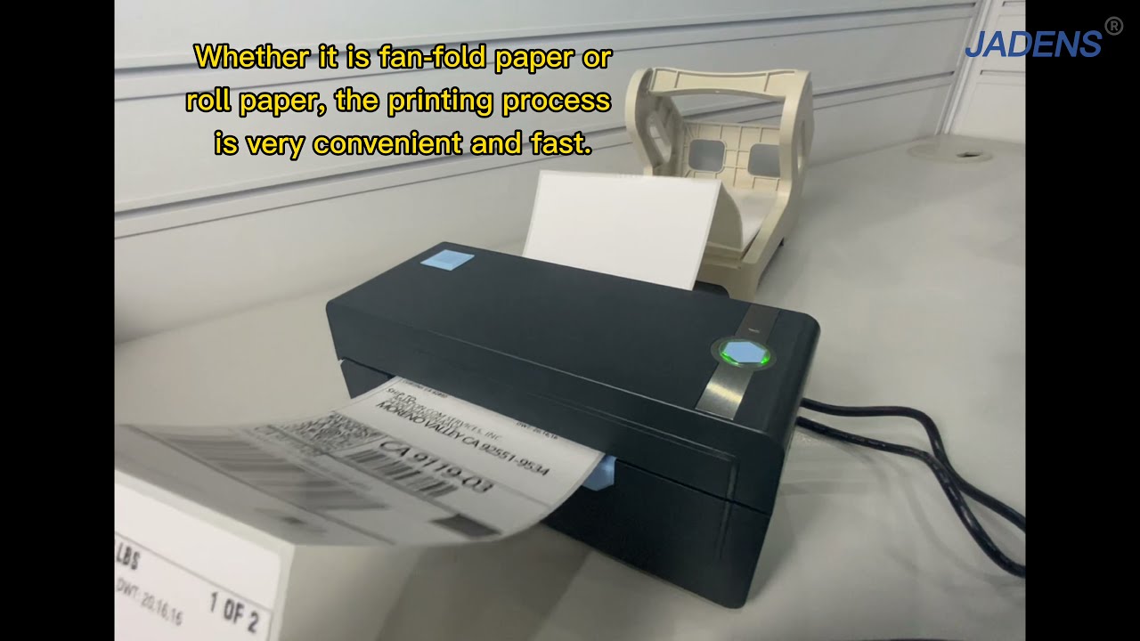 Jadens Thermal Shipping Label Printer Paper Holder Installation YouTube