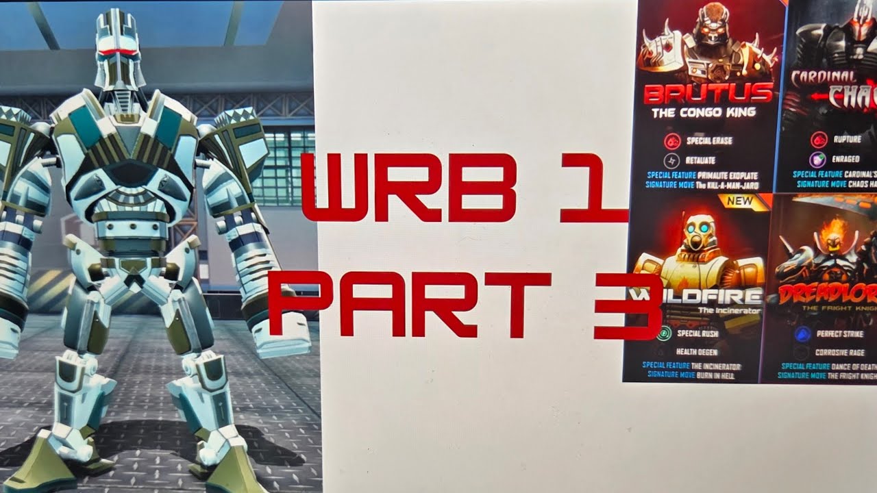 WRB 1 is weak part 3 - YouTube
