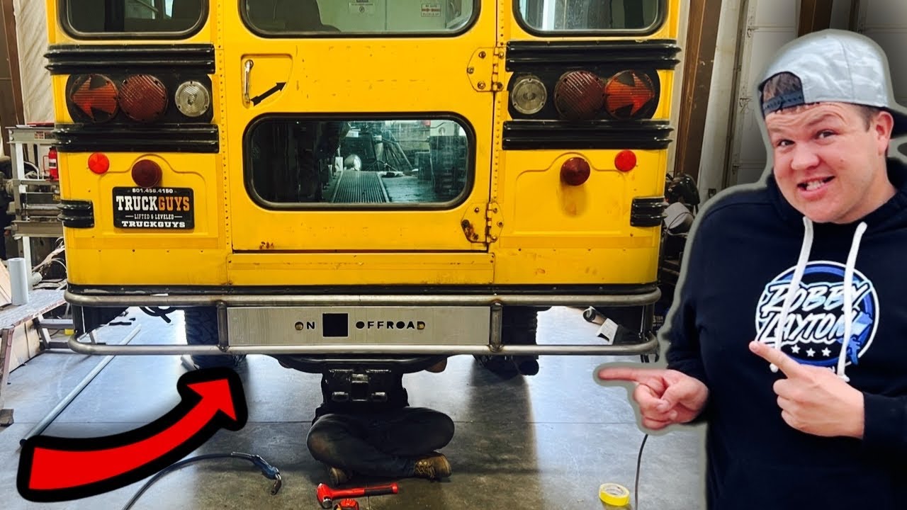 We Built A Custom Tube Bumper For Our Off-Road School Bus! - YouTube