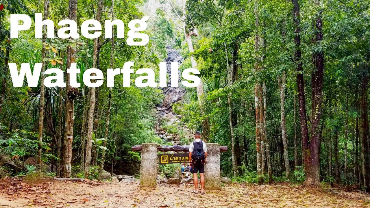 The beautiful Phaeng Waterfalls on Koh Phagnan, Thailand - YouTube