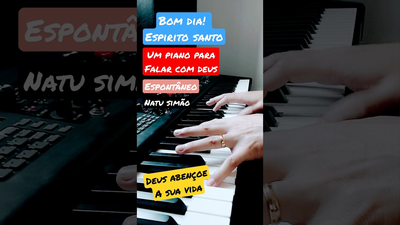Fundo Musical para Oração em Agradecimento a Deus | Piano Natu Simão # ...
