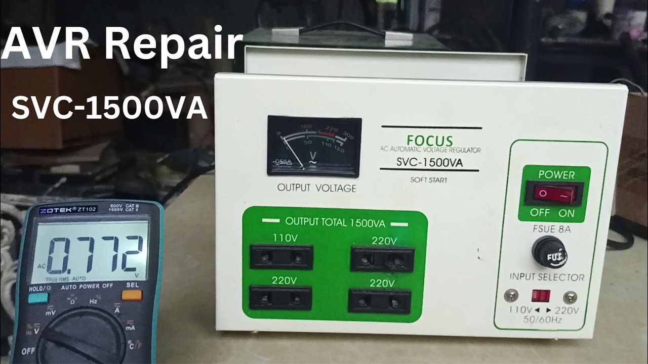 How to Repair AVR SVR 1500VA - YouTube