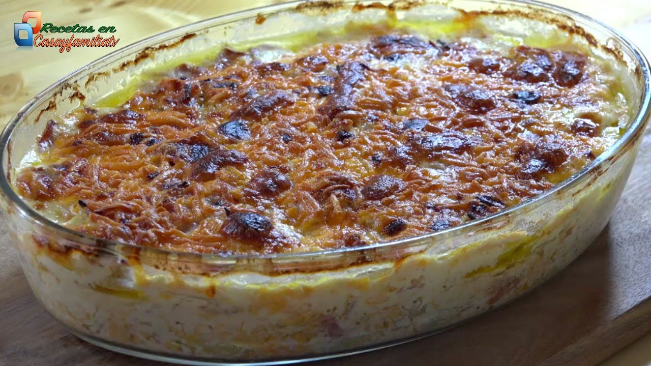 PAPAS gratinadas CON JAMÓN Y QUESO para LA FAMILIA y NEGOCIOS!!! - YouTube