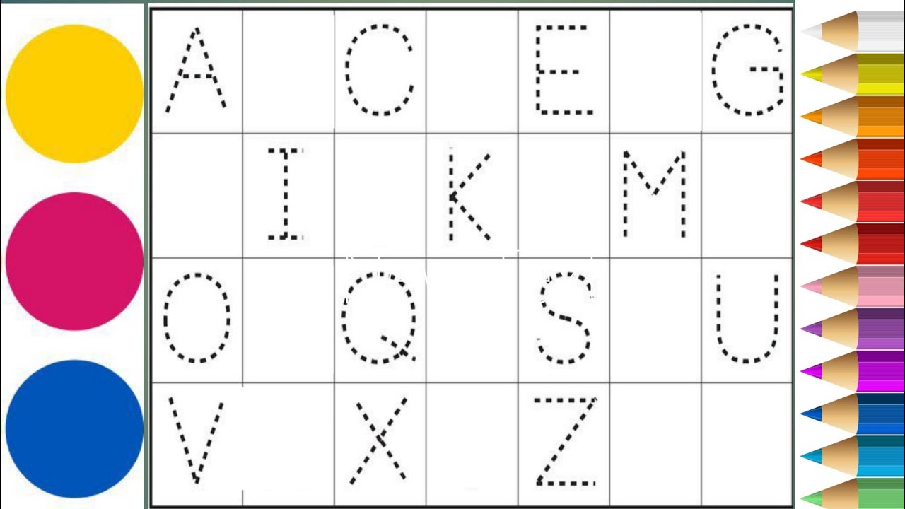Abcd alphabet,1234 number counting for kids, a for apple b for ball ...