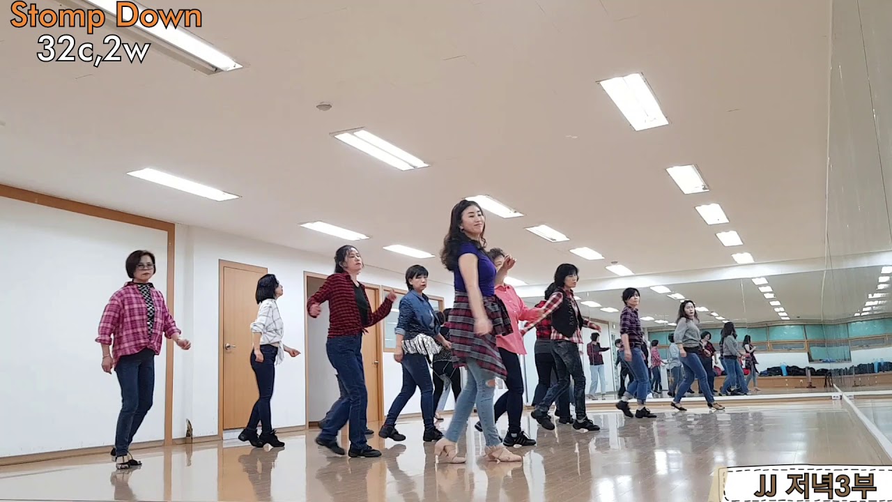 Stomp Down line dance (Improver) - YouTube