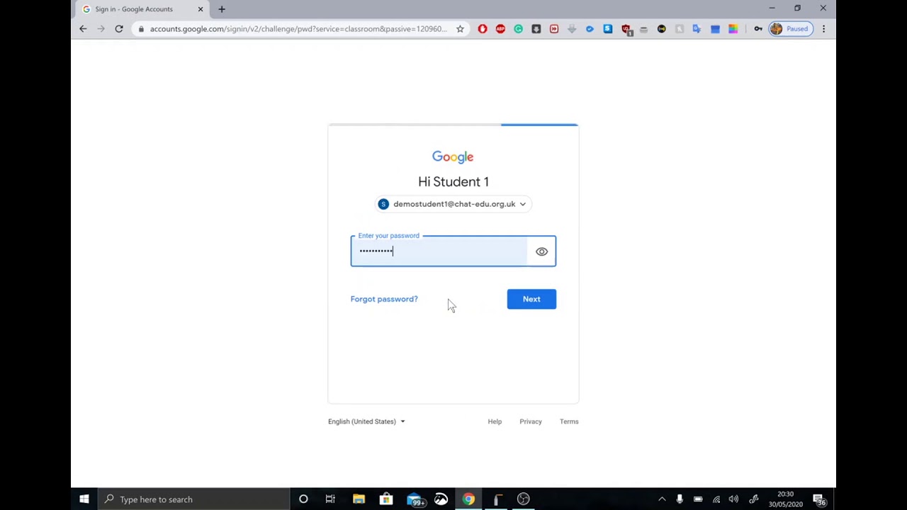 1. Logging into Google Classroom - YouTube