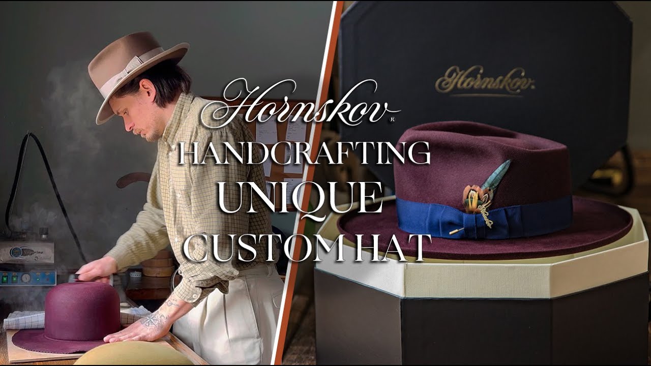 Handcrafting yet another stunning custom hat 🤩 - YouTube
