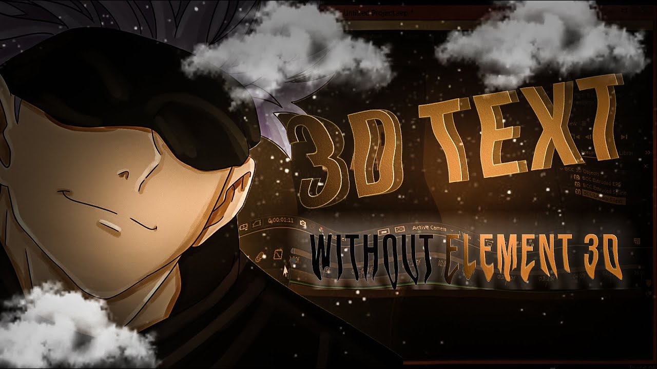 How to create a 3d text without Element 3d [ After Effects Tutorial ...