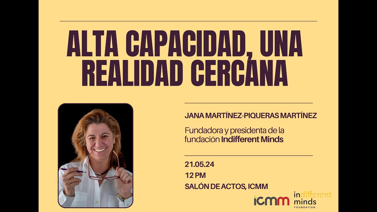 Altas capacidades, una realidad cercana | Seminario de Jana Martínez-Piqueras - YouTube