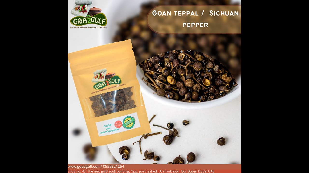 Goa2gulf Goan Teppal / Sichuan Pepper 100 grams - YouTube