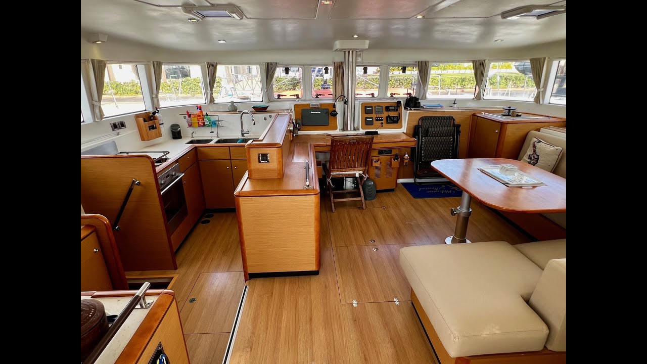Lagoon 500 interior walkthrough - YouTube