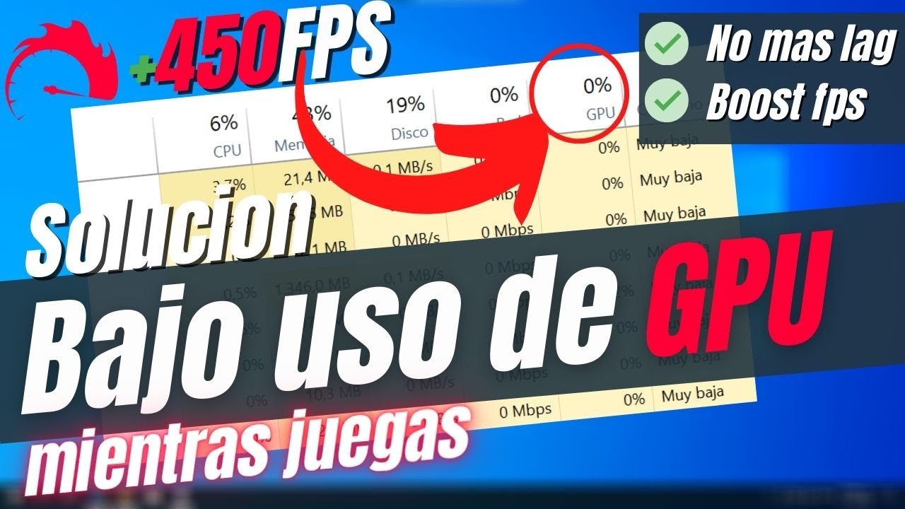 Cómo: Solucionar el bajo uso de GPU mientras se juega Aumente el rendimiento de la GPU FPS Boost ...