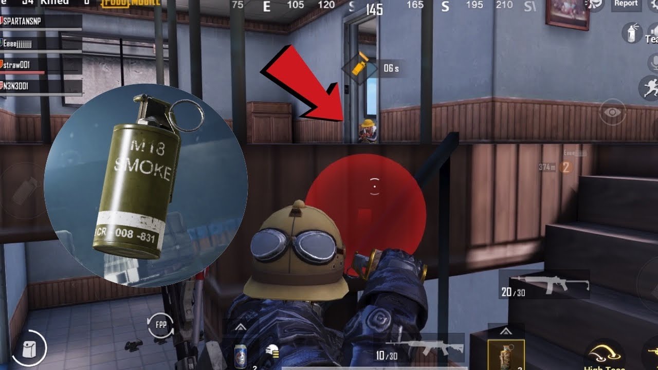 How to rush with smoke grenade - PUBG MOBILE - YouTube