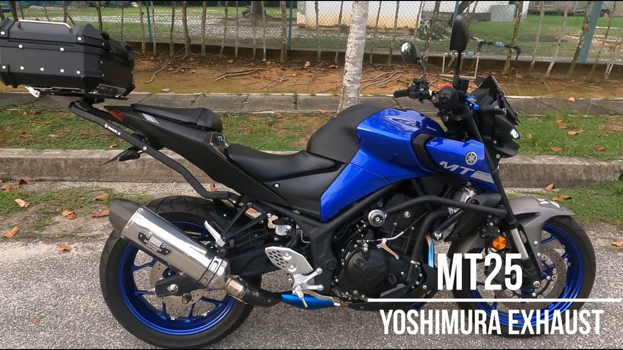 MT25 Yoshimura Exhaust Test - YouTube