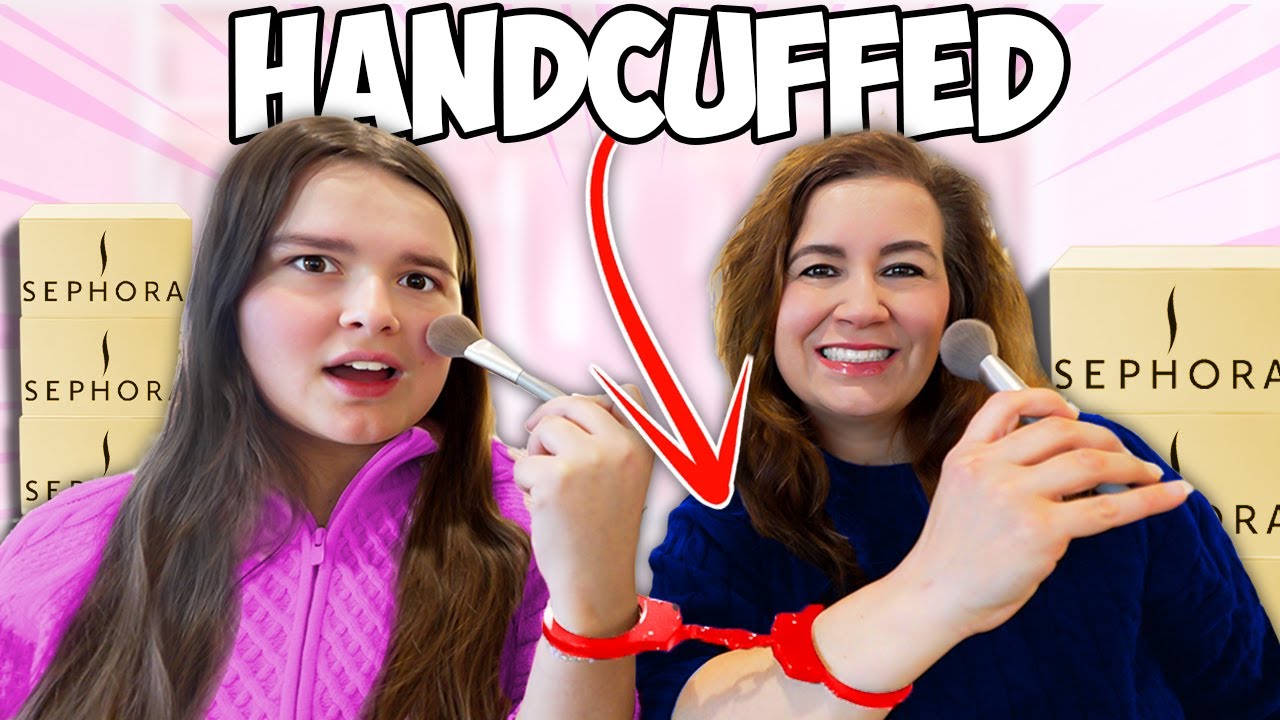 MAKEUP ROUTINE, but in HANDCUFFS!! - YouTube