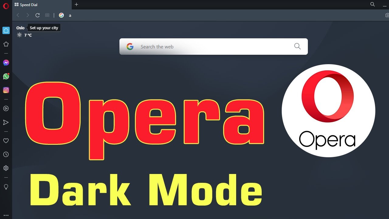 How to enable dark mode in Opera Web Browser / Smart Enough - YouTube
