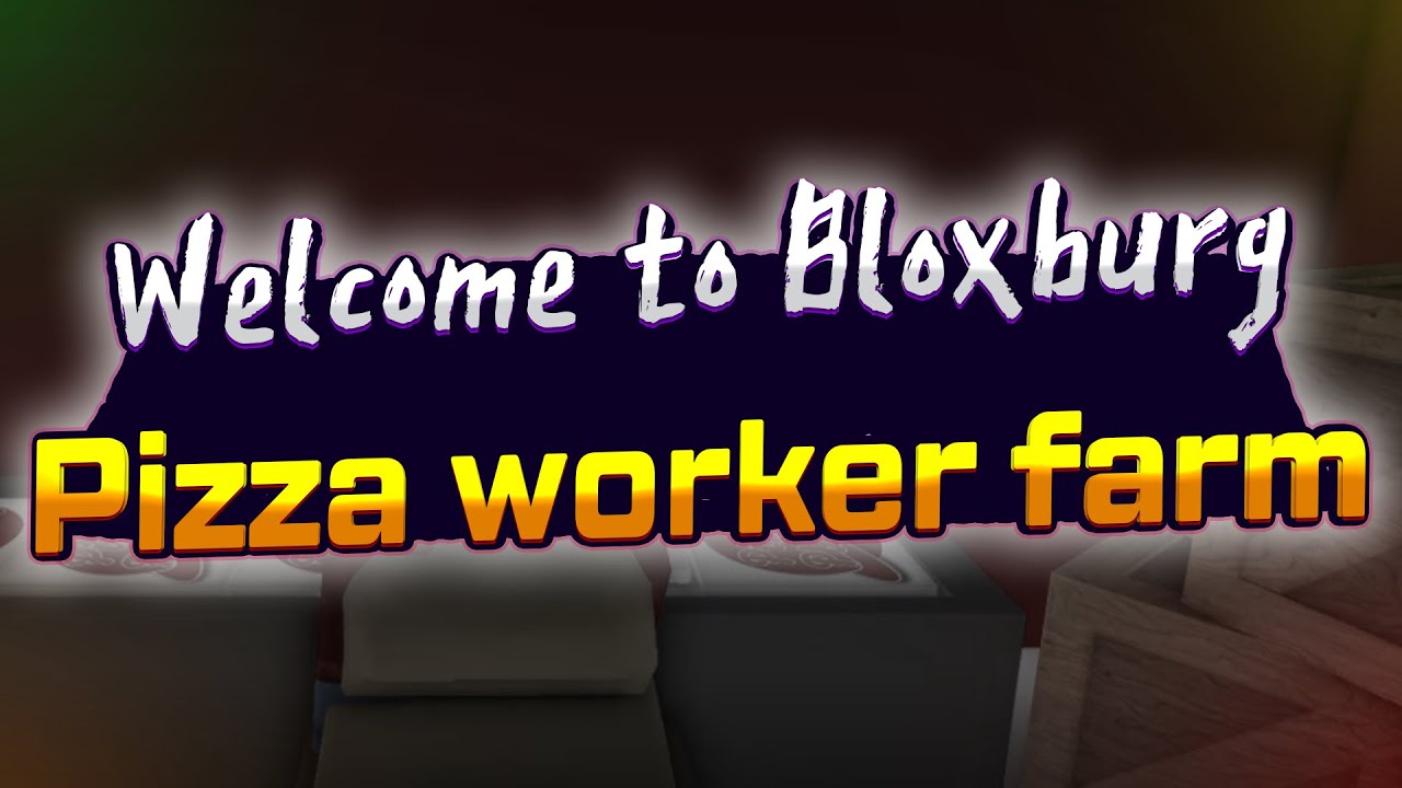 Welcome to Bloxburg script – (Pizza worker autofarm) - YouTube