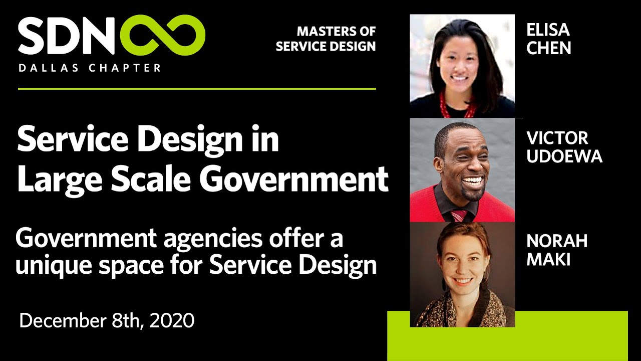 Service Design in Large Scale Government: Making the World a Better ...